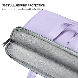 13.3 14 Inch Laptop Shoulder Bag Sleeve Case for Dell Latitude 14/ Inspiron 14 5410, 13.5-14.4 Surface Laptop Studio 6/5/4, HP Lenovo Acer ASUS Chromebook 14/ Stream 14/ IdeaPad/Swift 3,Purple