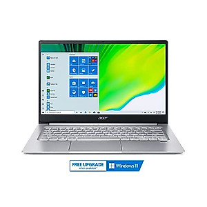 Acer Swift 3 Thin & Light Laptop, 14" Full HD IPS, AMD Ryzen 7 4700U Octa-Core with Radeon Graphics, 8GB LPDDR4, 512GB NVMe SSD, Wi-Fi 6, Backlit KB, Fingerprint Reader, Alexa Built-in