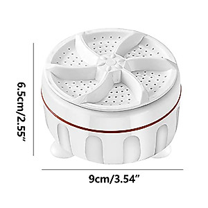 Portable Washing Machine, Mini Washing Machine,Mini Dishwashers Turbo With USB, Suitable For Home Business, Travel, College Room, RV, Apartment