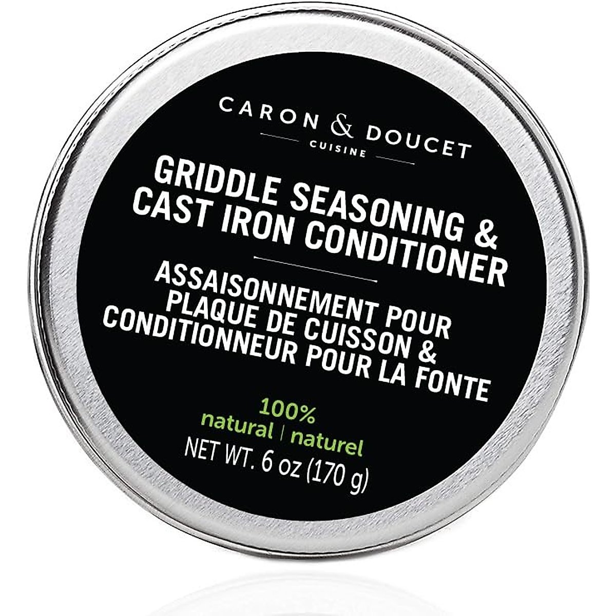CARON & DOUCET Griddle Seasoning & Cast Iron Conditioner 2 in 1 Formula | Best For Maintaining, Protecting & Conditioning Griddle!