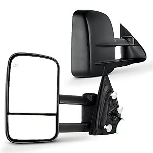 SCITOO For Chevy For GMC Towing Mirrors Pair Mirrors for 2014-2017 For Chevy For GMC Silverado/Sierra 1500 2015-2017 2500HD 3500HD with Power Control Heated Manual Telescoping and Folding Feature