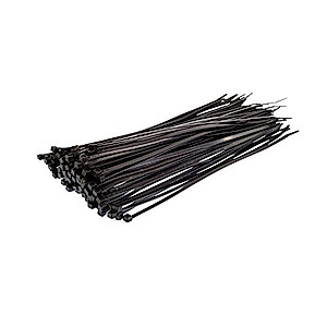 GTSE 14 Inch Black Heavy Duty Zip Ties, 100 Pack, 120lb Strength, UV Resistant Nylon Cable Ties, Self-Locking 14" Tie Wraps