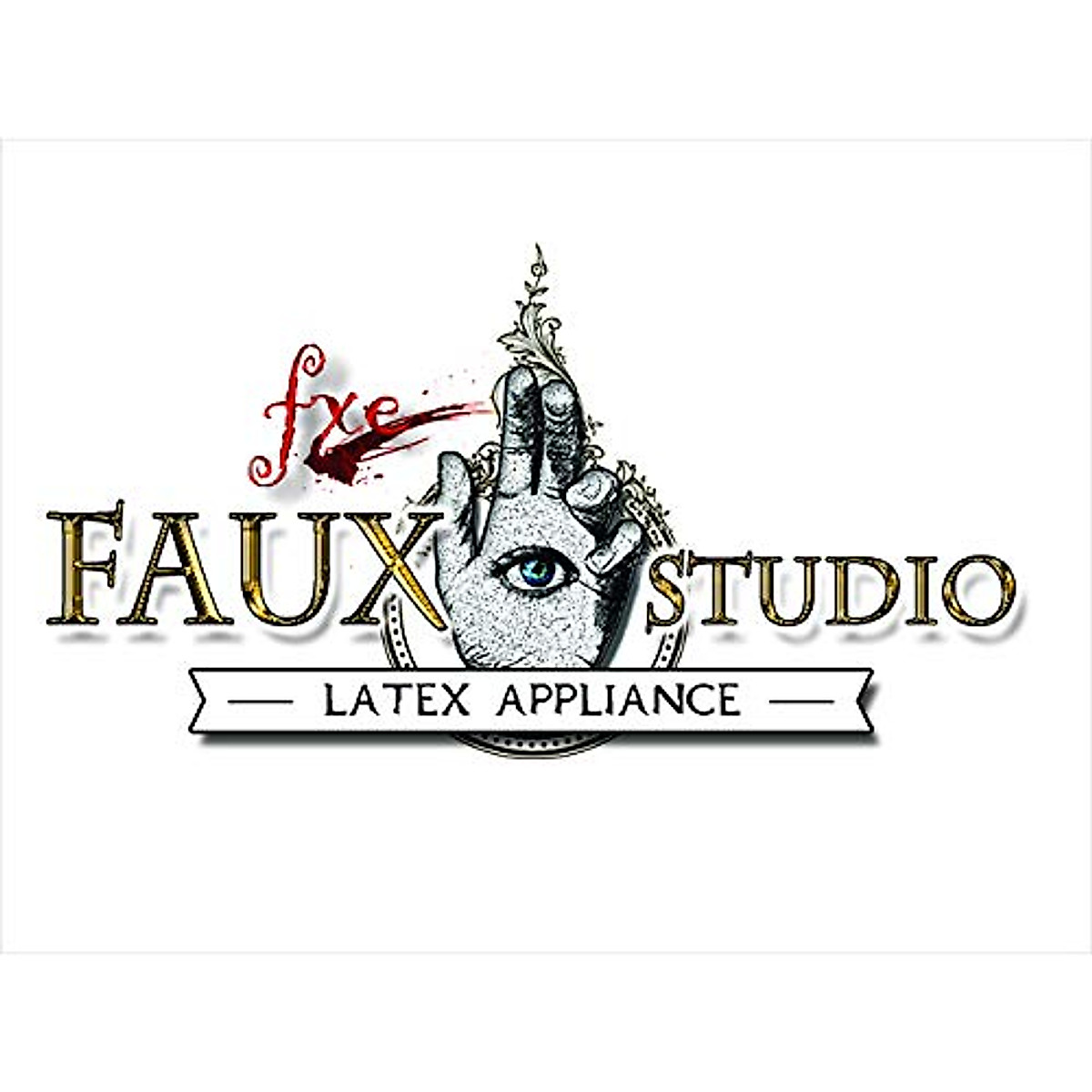 Fxe Faux Studio Zombie Eyes Injury 2-PC Halloween Latex Prosthetic Appliance.