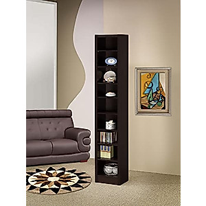 Coaster Home Furnishings Eliam Rectangular Bookcase with 2 Fixed Shelves Cappuccino