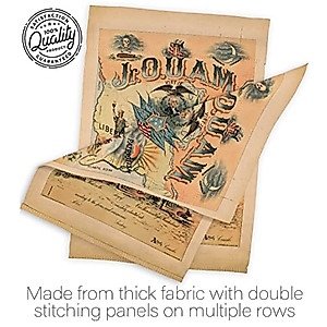 Americana Home & Garden Jr. O. U. A. M. Garden Flag Set Wood Dowel Americana US Historic July Memorial Veteran Independence United State American House Banner Small Yard Gift Double-Sided, Made In USA