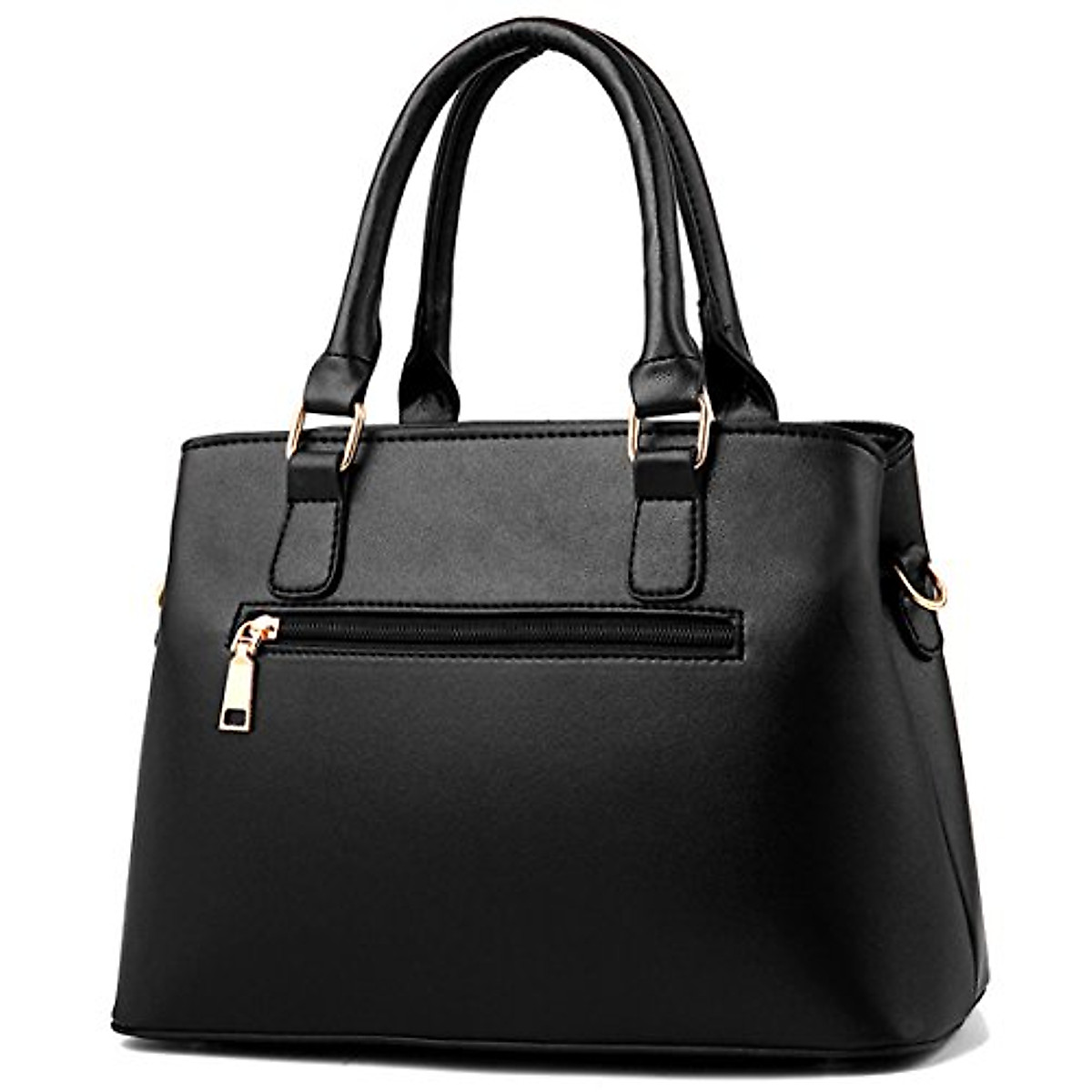 Dreubea Women's Leather Handbag Tote Shoulder Bag Crossbody Purse Pink