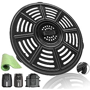 BeranWung 8.2IN Air Fryer Grill Plate for Ninja AF101 4QT AF161 AF150 XL 5.5QT Air Fryers, Upgraded Air Fryer Crisper Plate Grate Crisping Tray Rack for Ninja FD302 Foodi Pressure Cooker