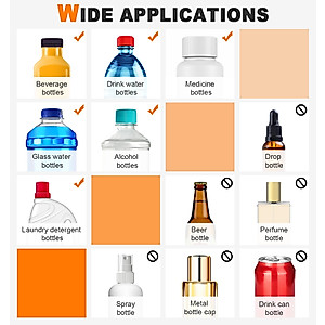 Saladulce Electric Bottle Capping Machine 60Kg/f Handheld Bottle Cap Sealer Bottle Screwing Sealing Machine for 10-50mm diameter Plastic Bottles 160W 110v