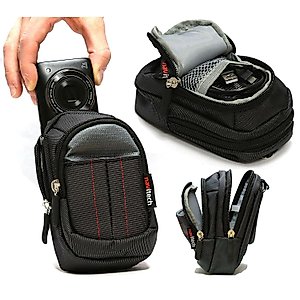 Navitech Black Compact Camera Case Compatible With COZPUZHAT Mini Kids Camera