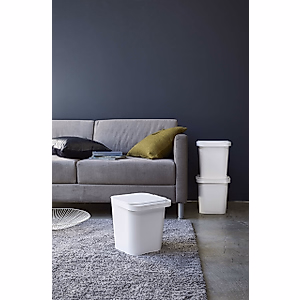 YAMAZAKI home Tower Storage Bin White