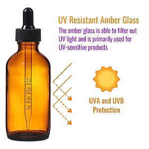 AuroTrends Amber Dropper Bottle 2 oz 24Pack, Glass Tincture Bottles with Dropper - Amber Glass Dropper Bottle 2 oz with Funnel/Stickers/Plastic Graduated Pipette (2fl.oz, Set of 24)