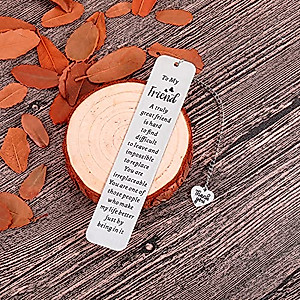 Bookmark Gifts for Best Friend Friendship Gift for Women Christamas Stocking Stuffers Friends Sentimental Gifts for Friend Best Friend Birthday Graduation Gifts for Women Female Friend Gift Ideas