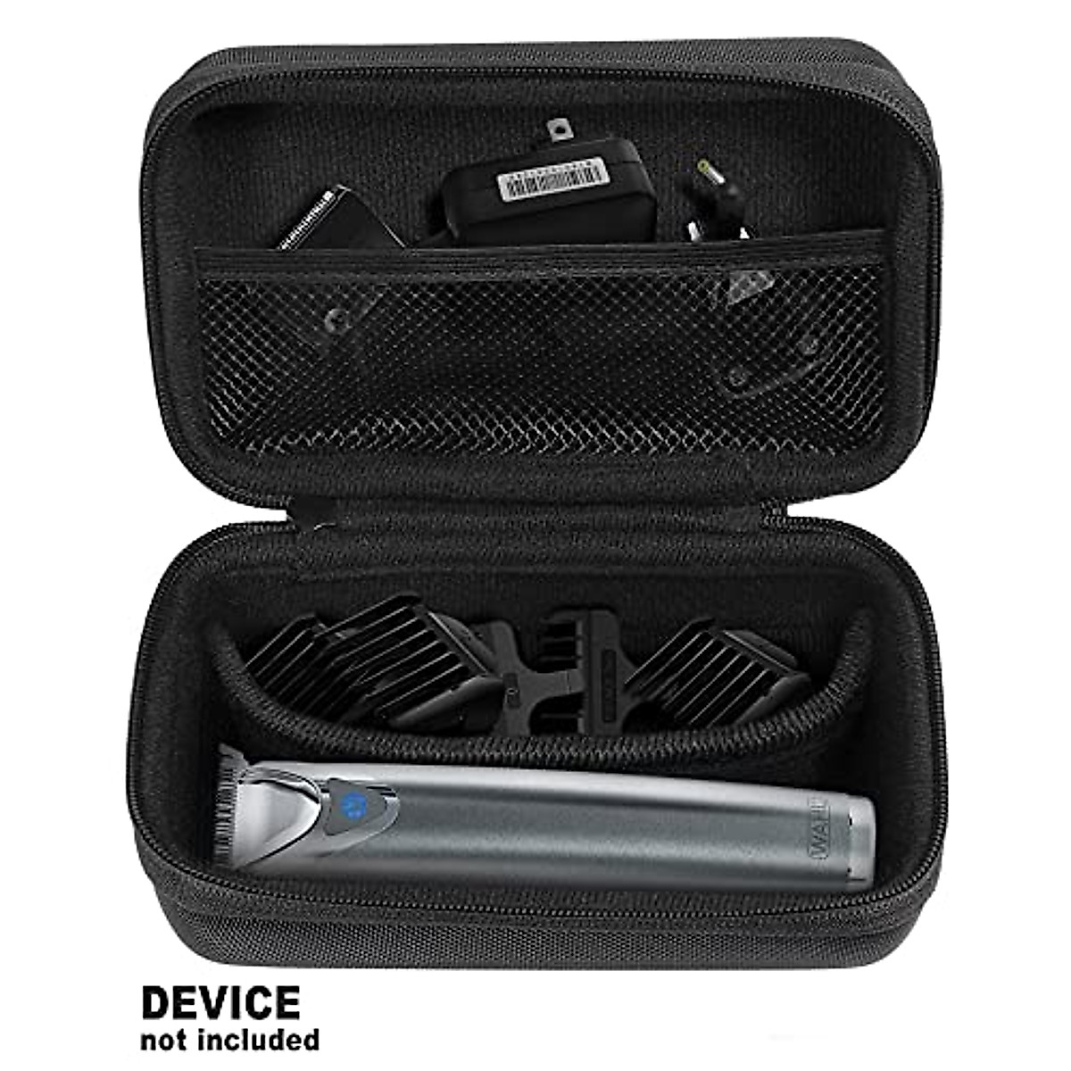 CaseSack case for Wahl Professional 5-Star Cord/Cordless Magic Clip #8148, Stainless Steel Lithium Ion+ Beard and Nose Trimmer, 9684, 9818, 9854, PowerPro9686, 9864, 9899, Organizer for Accessories