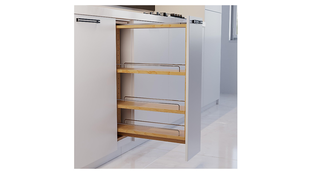 Dowell 8-Inch Base Filler Pullout for Narrow Kitchen Spaces