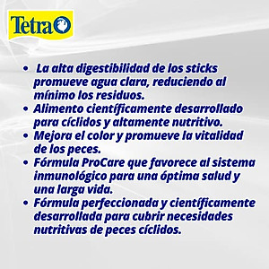 TetraCichlid Floating Cichlid Sticks 11.3 Ounces, Pond Fish Food, Nutritionally Balanced