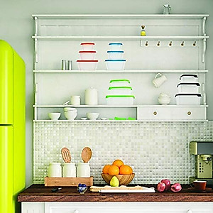 HELSIM Pink 10-Piece Containers Set with Lids for Storage, Lunch, and Meal Prep, Dishwasher & Microwave Safe