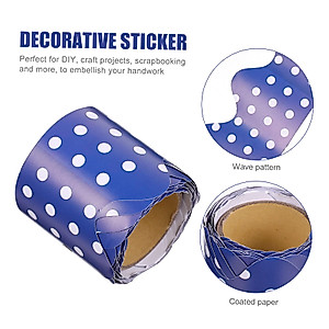 BESTOYARD 2 Rolls border stickers bulletin border strip bulletin board border poster Classroom alphabet stickers Bulletin Board Decorations primary school border paper Hemming coated paper