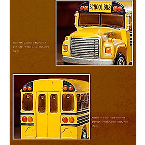 Colias Wing Home Decor Creative School Bus Stylish Design Coin Bank Money Saving Bank Toy Bank Cents Penny Piggy Bank-Yellow