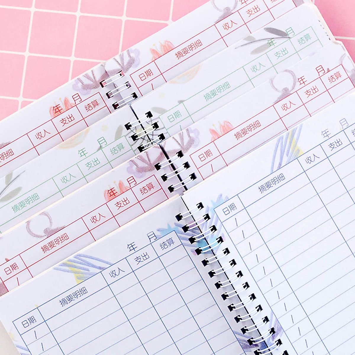 STOBOK Planner Diary Notebook Bill Organizer Notebook Daily Planner Money Tracker Notebook Bill Organizer Book Budget Notebook Notebooks for Work Paper Notebook Small and Fresh Worksheet