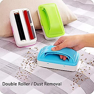 Reusable Handheld Crumb Sweeper, SONQOME Nutshell Soft Bristles Debris Collector Handheld Carpet Table Sweeper Crumb Brush Cleaner Crumb Sweeper Roller for Home Cleaning
