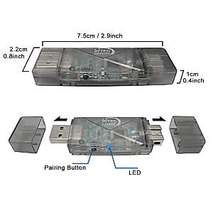 Mini Retro Console Fighting Stick for Arcade1Up Cabinet, Play NeoGeo Mini/Sega Genesis Mini/TG16 Mini/PS Classic/C64 Mini/NES Classic/SNES Classic/Astro City Mini on Cabinet
