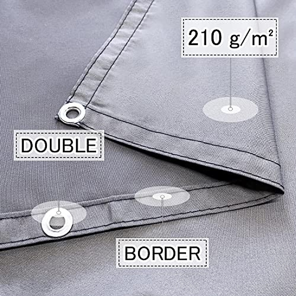 YangAera Balcony Privacy Screen Cover with Cable Ties & Ropes Weather-Resistant Waterproof Cover Screen Shield for Apartment Porch Outdoor Backyard Patio (Size: 3x14.8ft)-Stone Pattern