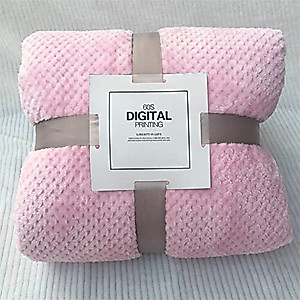 Throw Blanket, Sofa Couch Flannel Blankets - Soft Warm Plaid Fleece Bed Blanket Large Mesh Flannel Blankets Thick Breathable Throw Blanket for Couch