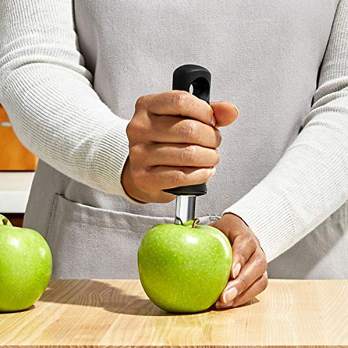OXO Good Grips Apple Corer,1 EA, Silver/Black