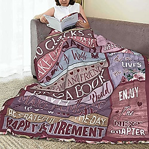 Zolumy Best Retirement Gifts for Women/Men 2023, Happy Retirement Gifts Ideas, Classy Retirement Gift, Funny Farewell Gifts for Coworkers Women, Going Away Gift, Cool Retired Gifts, Blanket 80X60in