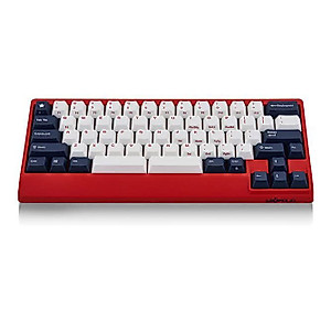 Leopold FC650MDS White Blue Star PD 65% Double Shot PBT Mechanical Keyboard Cherry MX Silent Red