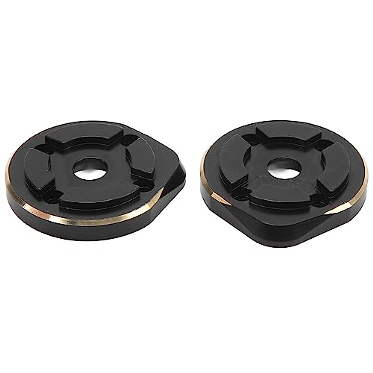 Airshi Exterior Portal Covers, High Hard Coating Rustproof Brass Portal Cover Plates 2 Pieces for Replacement