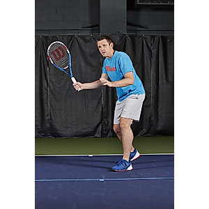 Wilson US Open Adult Recreational Tennis Racket - Grip Size 3 - 4 3/8", Red/White/Blue