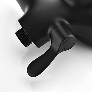 3 Handle Shower Faucet Set with Tub Spout Bathtub Shower Faucet Combo Set Shower System Complete Tub and Shower Trim Kit Matte Black Wall Mounted Shower Fixtures