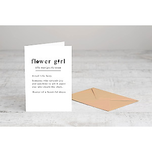 Flower Girl Card - Will You Be My Flower Girl - Proposal Card - Gifts For Her - Thank You Card - Flower Girl Gift