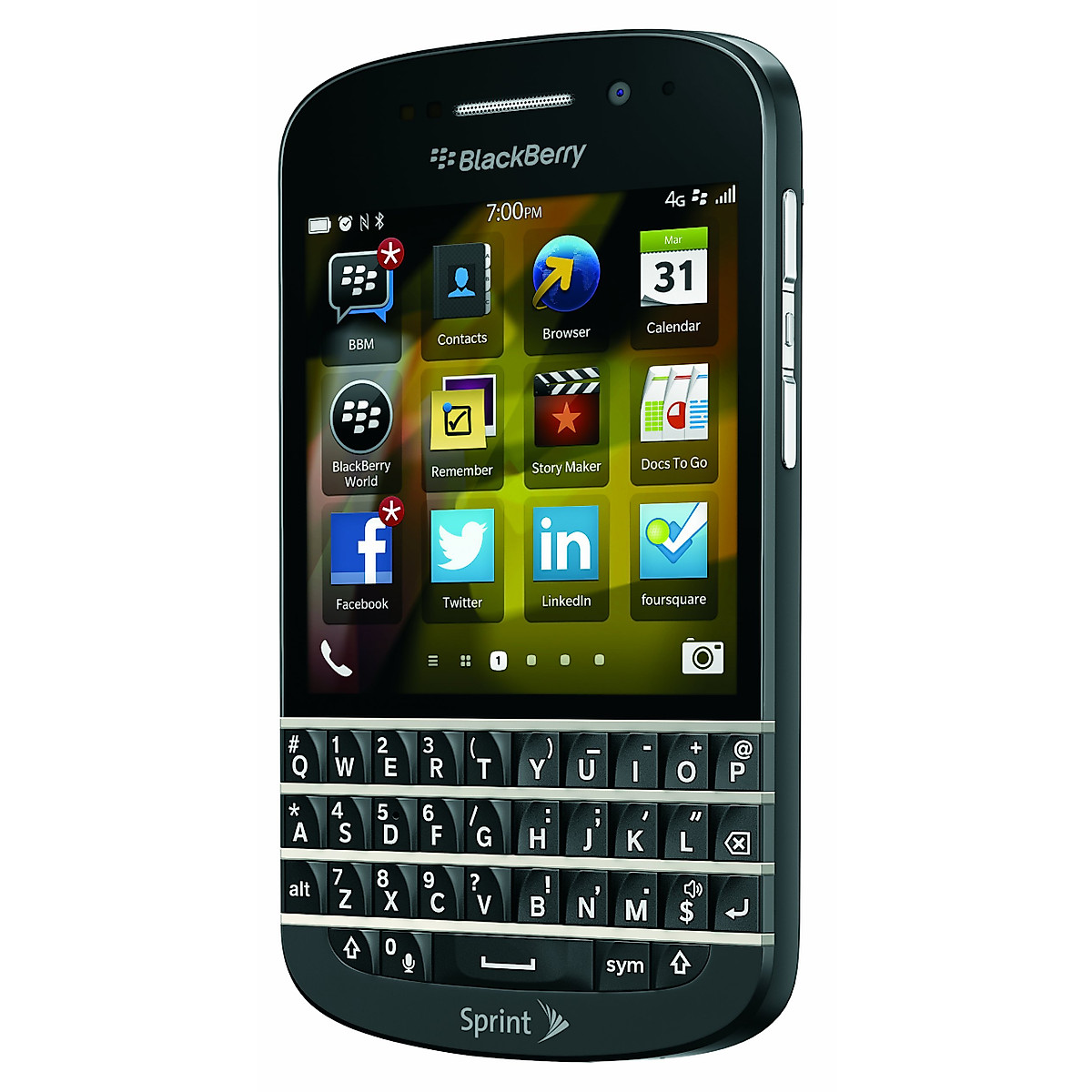 BlackBerry Q10, Black 16GB (Sprint)
