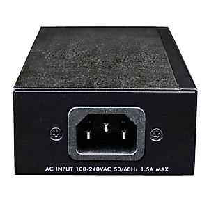 Intellinet Gigabit High-Power PoE+ Injector, 1 x 30 W, IEEE 802.3at/af Power over Ethernet (PoE+/PoE) (UK Power Cord)