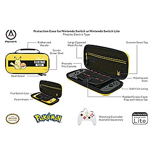 PowerA Protection Case for Nintendo Switch or Nintendo Switch Lite, Pokémon: Pikachu Electric Type, Protective Case, Gaming Case, Console Case - Nintendo Switch