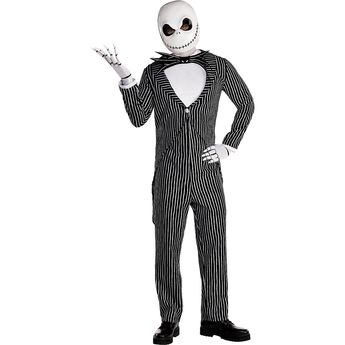 Amscan Jack Skellington Costume for Adults, Disney, Nightmare Before Christmas, Standard Size, with Accessories
