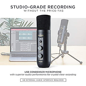 Marantz Professional MPM-4000U Podcast Mic - USB Condenser Microphone With Mixer and Headphone Output for Podcasting, Live Streaming, YouTube Projects