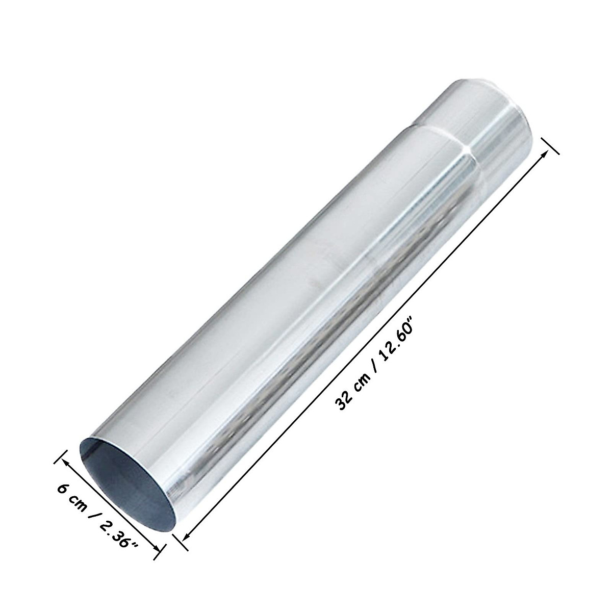 Durable Stainless Steel Tent Stove Chimney Pipe Kit Single Wall, Chimney Spark Arrestor, Fireplace Chimney Rain Caps,2.36 Inch/6cm Diameter Chimney Pipes,Camping Stove Accessories ( Size : Damper pipe