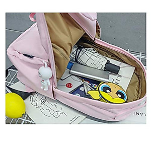 LUO New Hello Kitty Large Capacity Embroidered PU Women's Shoulder Messenger Bag Handbag Casual Bag Purse LB-715898, Pink