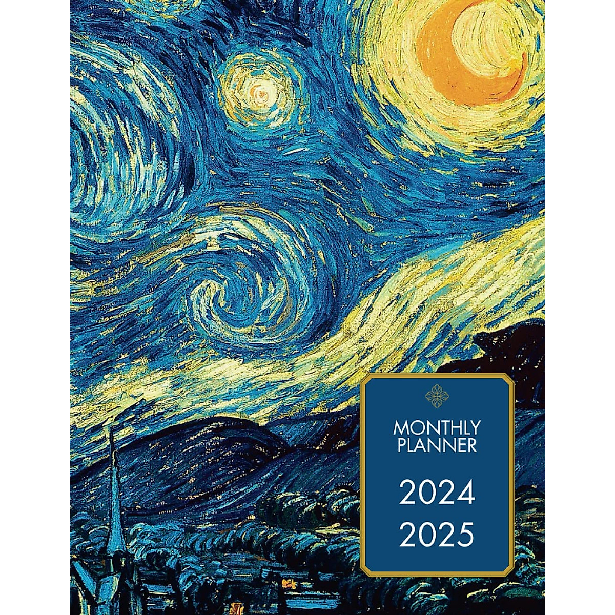 2024-2025 Monthly Planner (Van Gogh Cover): 8.5x11" Large Size Monthly Life Planner to Increase Productivity, Time Management and Hit Your Goals