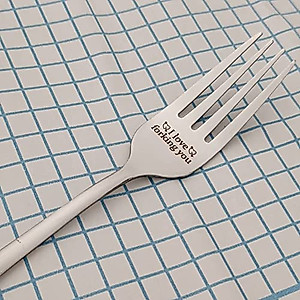 Anniversary Birthday Gifts for Wife Boyfriend from Husband Girlfriend I Love Forking You Fork Gifts for Him Her Valentines Day Christmas Gift for Couple Hubby Dinner Fork