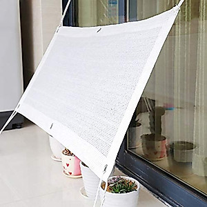 White Privacy Fence Screen Cover for Balcony Verandah Railing Up to 80% Blockage, Outdoor Shade Sun Protection Windscreen (Size : 1Mx1M)