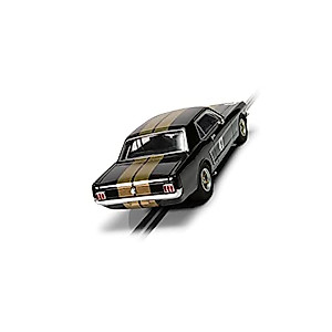 Scalextric Classic Ford Mustang Black and Gold #47 1:32 Slot Race Car C4405