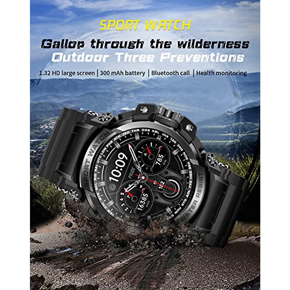 Smart Watches for Women Men,Smartwatch with Blood Pressure, Blood Oxygen Monitor, IP68 Waterproof Fitness Tracker 1.32" HD Screen Sleep Monitor Health Tracker Watch for iOS&Android System (Green)