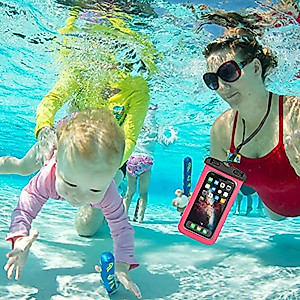 6 Pack Universal Waterproof Phone Pouch, Large Phone Waterproof Case Dry Bag IPX8 Outdoor Sports for Apple iPhone 14 13 12 11 Pro Max XS Max XR X 8 7 6 Plus SE, Samsung S21 S20 S10,Note,Up to 7"