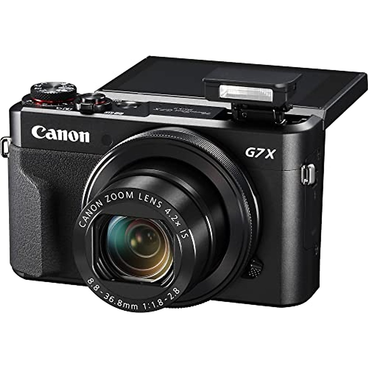 Camera PowerShot G7 X Mark II Digital Camera (Black) Bundle with SanDisk 64GB Memory Card, Full Size Tripod, High Speed Card Reader, Photo Kit (20 Items)