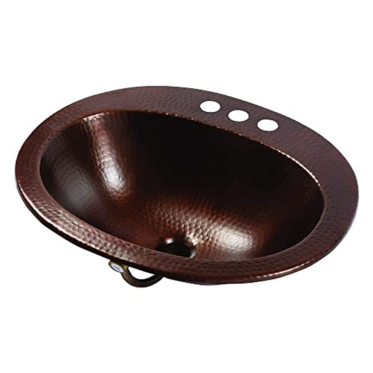 Sinkology BOD-0903BC Seville Copper Drop-in Bath Sink with Overflow in Aged Copper
