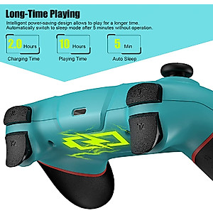 Rzzhgzq Wireless Controller for Switch/Switch Lite,Green Switch Pro Controller Gamepad Joypad Remote with Gyro Axis, Turbo and Adjustable Wireless Controller for Girl/Boy (GREEN)